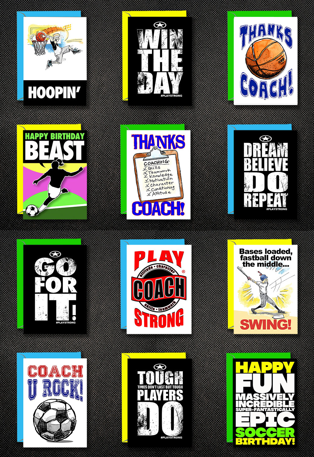 PLAY STRONG ® Shop Sports Greeting Cards, Gifts & Gear – Play Strong Sports